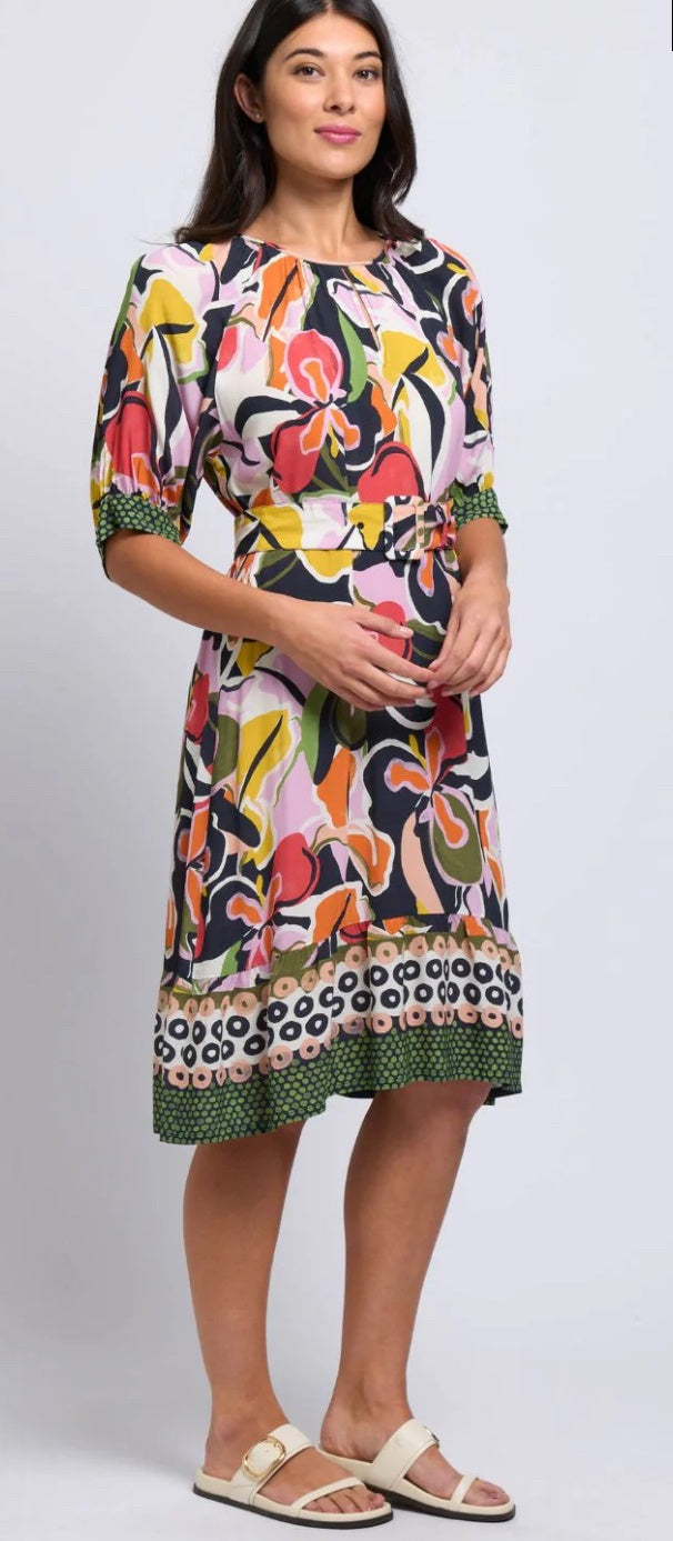 Foil Buckle up Dress – Gorgeous Soles